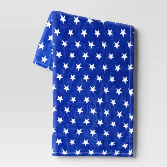 Target | Bedding | Target Sun Squad Star Printed Patriotic Plush Throw ...